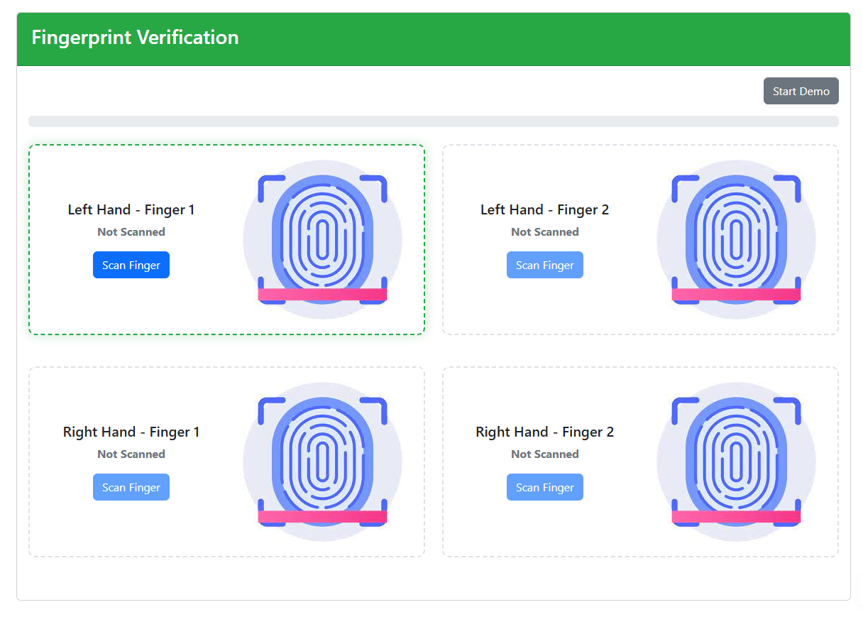 BioFin Scanner | Biometric Web SDK